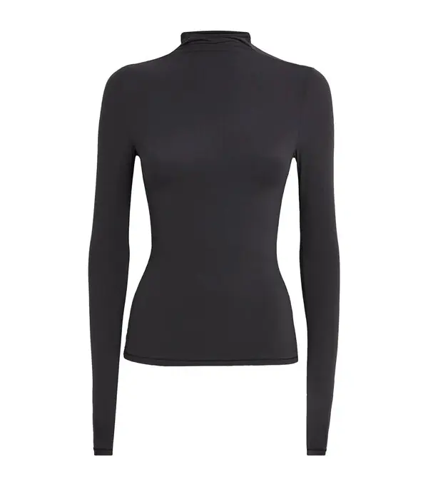 SKIMS Fits Everybody Rollneck Top - Black