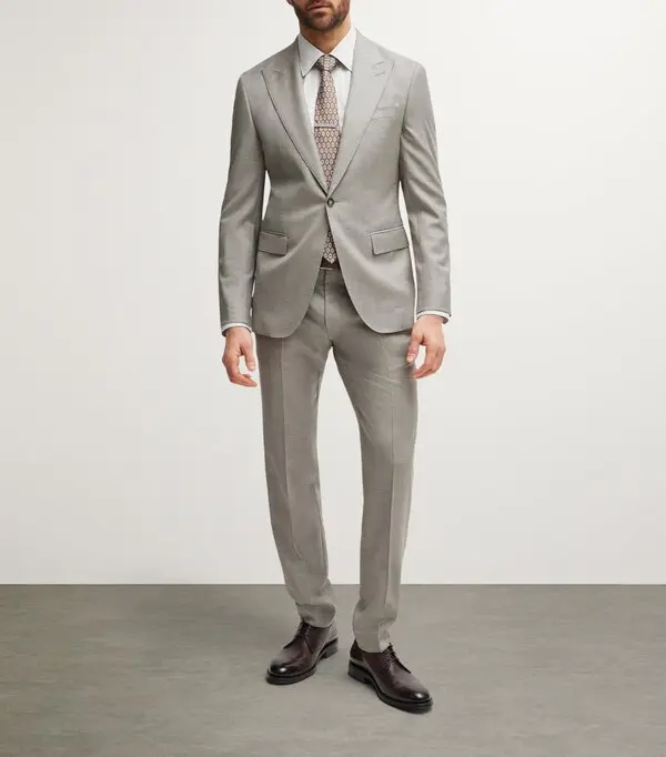 BOSS Virgin Wool Slim 2-piece Suit
