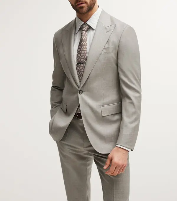 BOSS Virgin Wool Slim 2-piece Suit