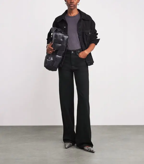 Paige Sasha Wide-leg Jeans - Black