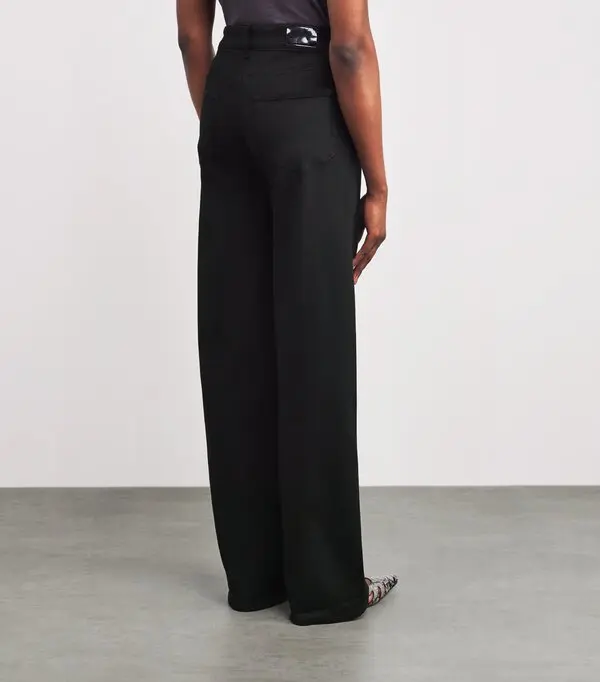 Paige Sasha Wide-leg Jeans - Black