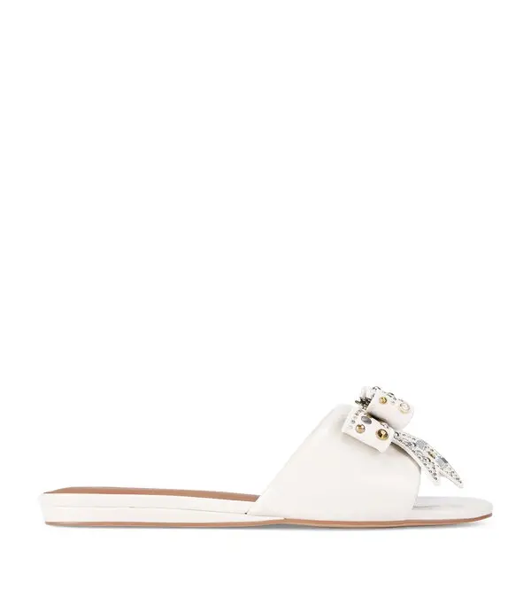 Kurt Geiger Leather Kensington Sandals - Beige