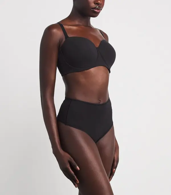 SKIMS Fits Everybody High-rise Thong - Black