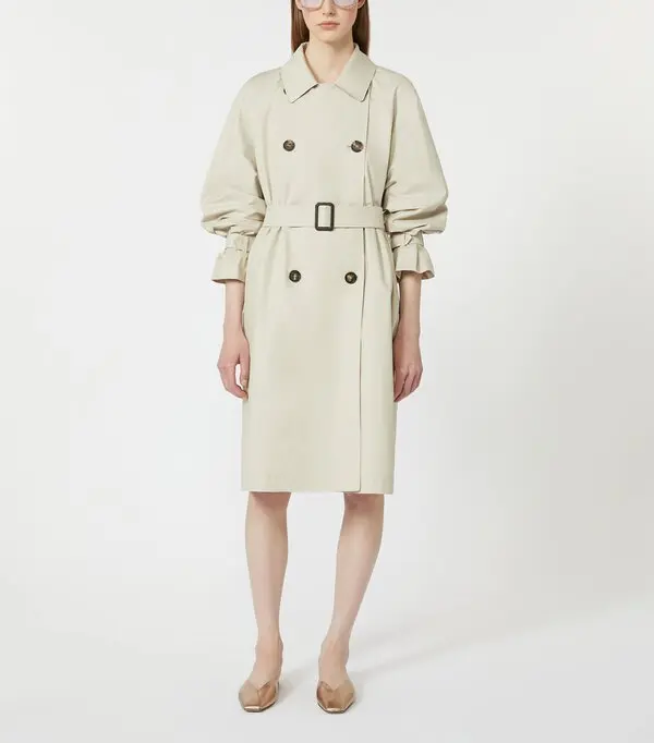 Max Mara Cotton-blend Trench Coat