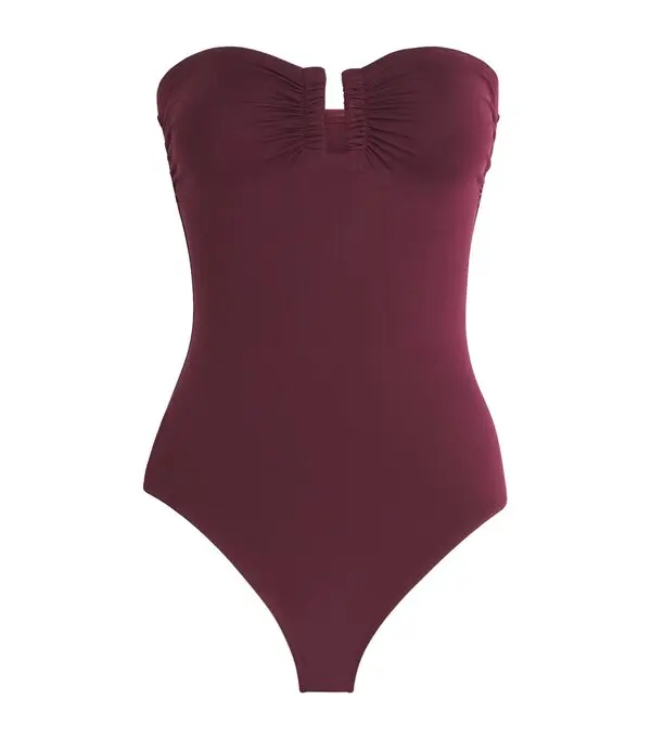 ERES Cassiopée Strapless Swimsuit - Burgundy