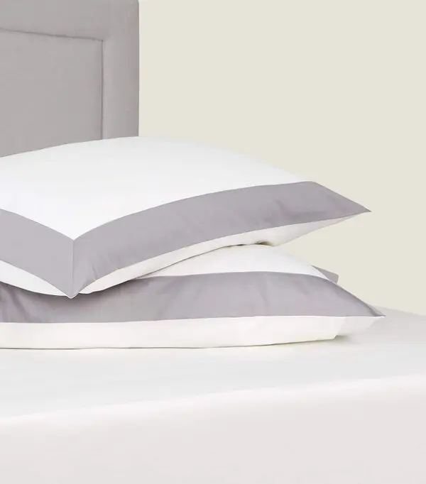 Frette Bold Square Pillowcase - Grey