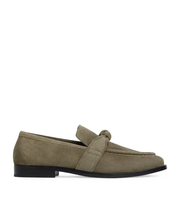 Bottega Veneta Astaire Suede Loafers - Green