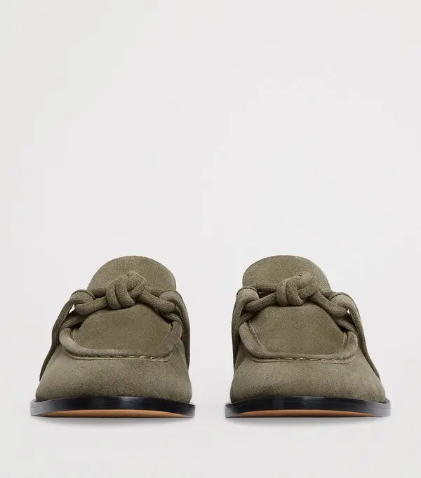 Bottega Veneta Astaire Suede Loafers - Green