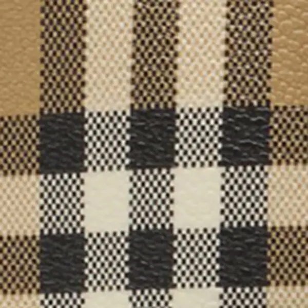 Burberry Mini Check Freya Tote Bag - Brown