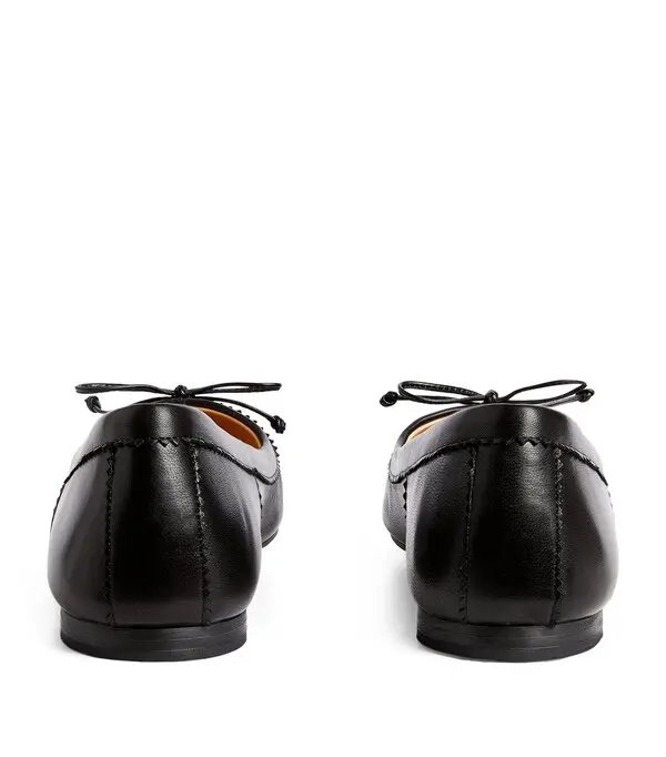 CHRISTIAN LOUBOUTIN Mamadrague Leather Ballet Flats - Black