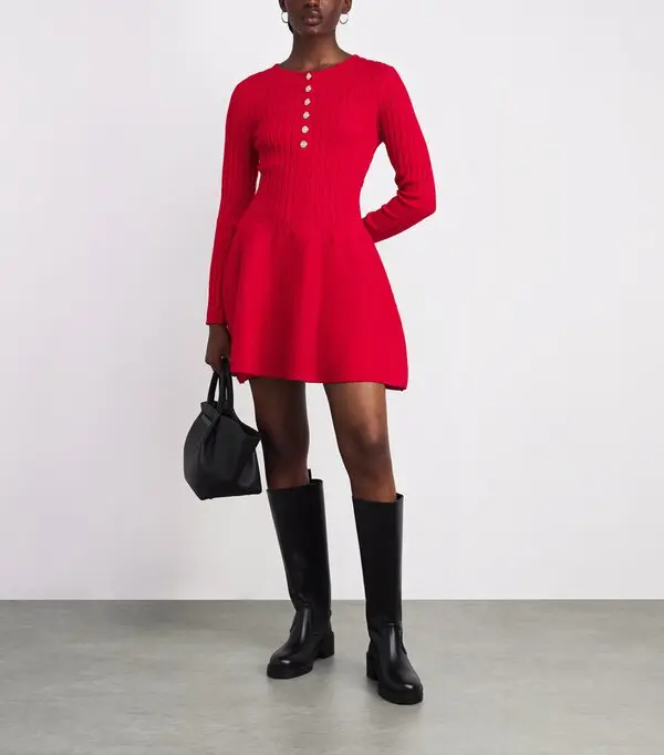 Maje Knitted Mini Dress