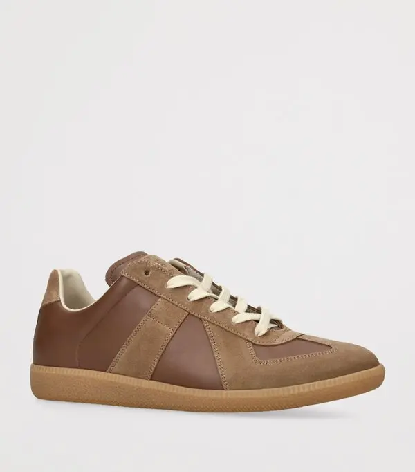 MAISON MARGIELA Leather And Suede Replica Sneakers