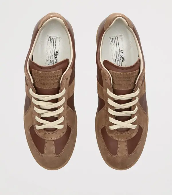 MAISON MARGIELA Leather And Suede Replica Sneakers