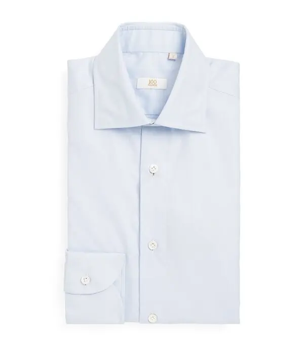 100HANDS Cotton Fine Twill Shirt - Blue