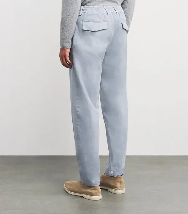 Eleventy Wool-cashmere Trousers