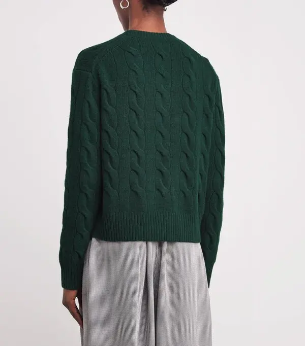 Polo Ralph Lauren Wool-cashmere Cable-knit Sweater - Green