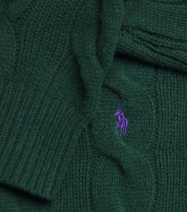 Polo Ralph Lauren Wool-cashmere Cable-knit Sweater - Green