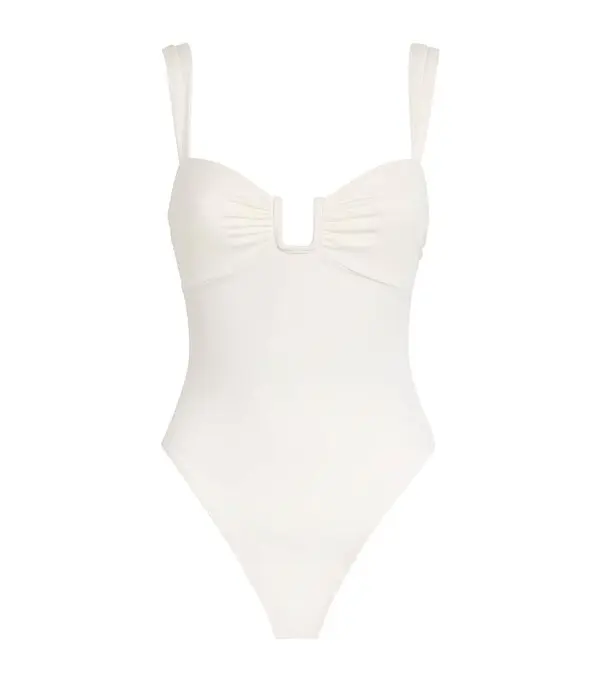 AWAY THAT DAY High-leg Cannes Swimsuit - Ivory