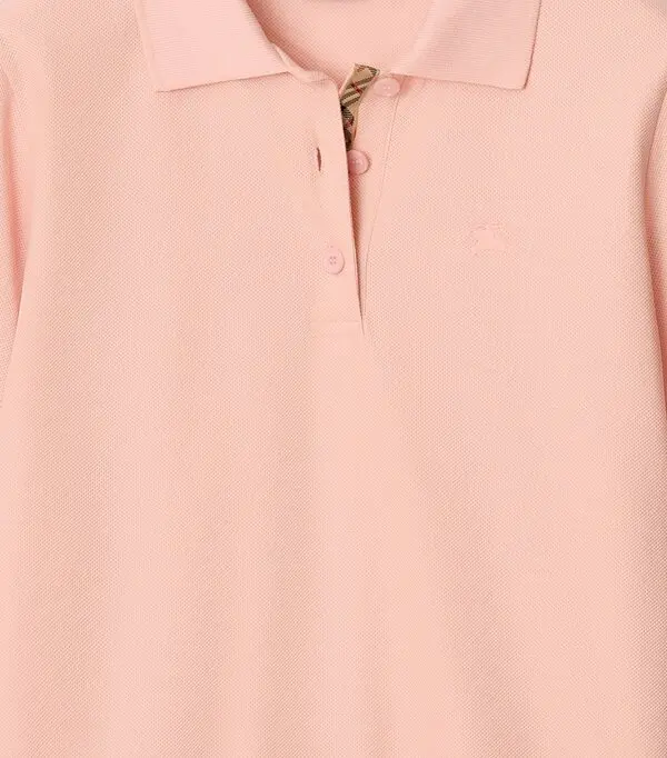 Burberry Cotton Ekd-embroidered Polo Shirt