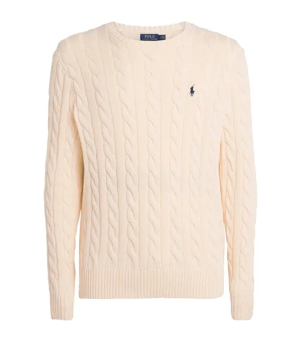 Polo Ralph Lauren Cotton Cable-knit Sweater - Beige