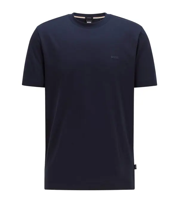 BOSS Cotton Logo T-shirt - Blue