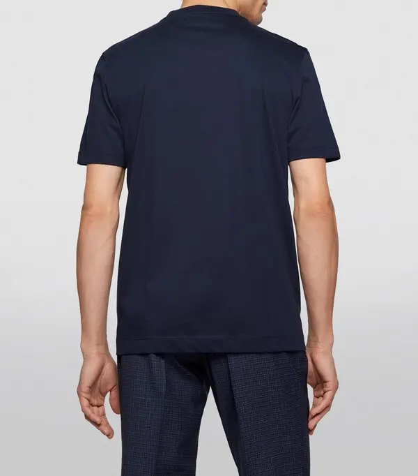 BOSS Cotton Logo T-shirt - Blue