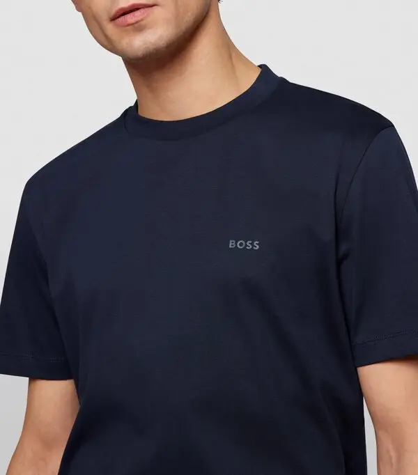 BOSS Cotton Logo T-shirt - Blue