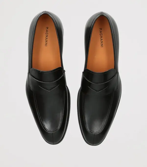 Magnanni Leather Madison Penny Loafers