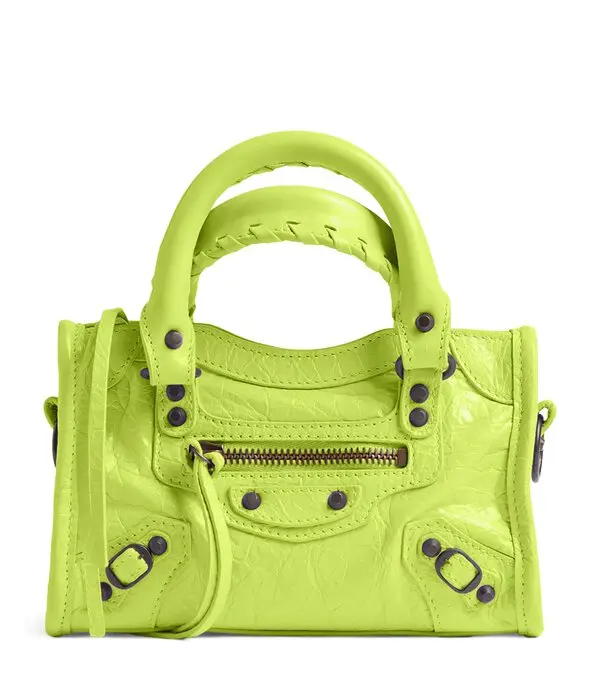 Balenciaga Nano Leather Le City Top-handle Bag - Yellow