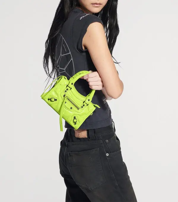 Balenciaga Nano Leather Le City Top-handle Bag - Yellow