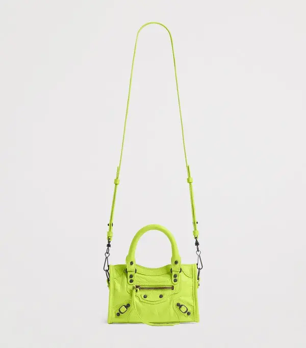 Balenciaga Nano Leather Le City Top-handle Bag - Yellow