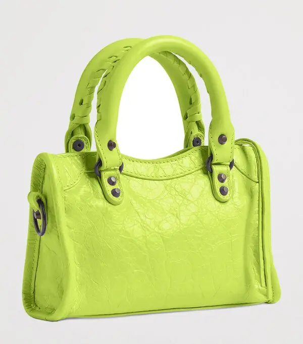 Balenciaga Nano Leather Le City Top-handle Bag - Yellow