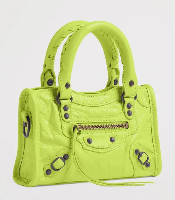 Balenciaga Nano Leather Le City Top-handle Bag - Yellow