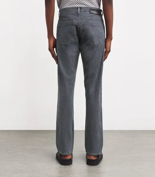 Giorgio Armani Stretch-cotton Straight Jeans - Grey