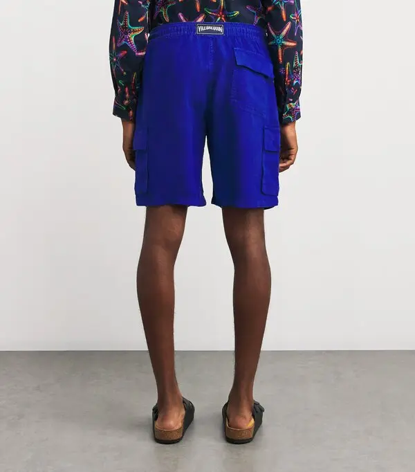 Vilebrequin Linen Baie Shorts - Blue