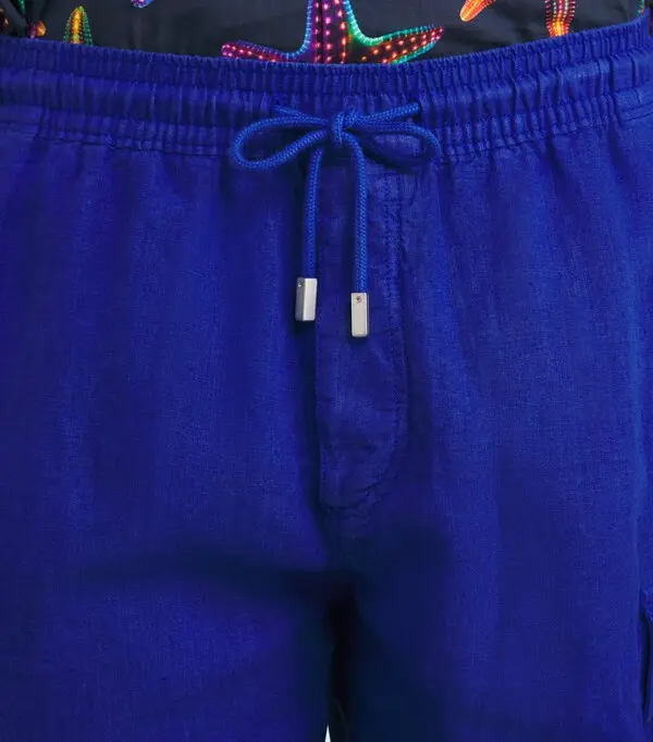 Vilebrequin Linen Baie Shorts - Blue