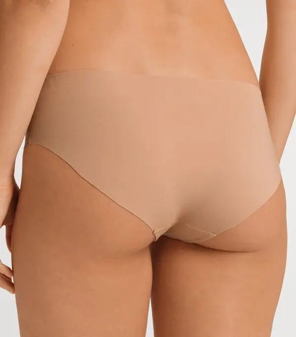 Hanro Invisible Cotton Midi Briefs - Beige