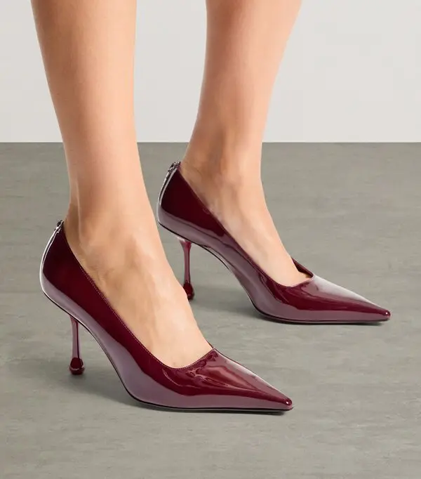 JIMMY CHOO Ixia 80 Leather Pumps