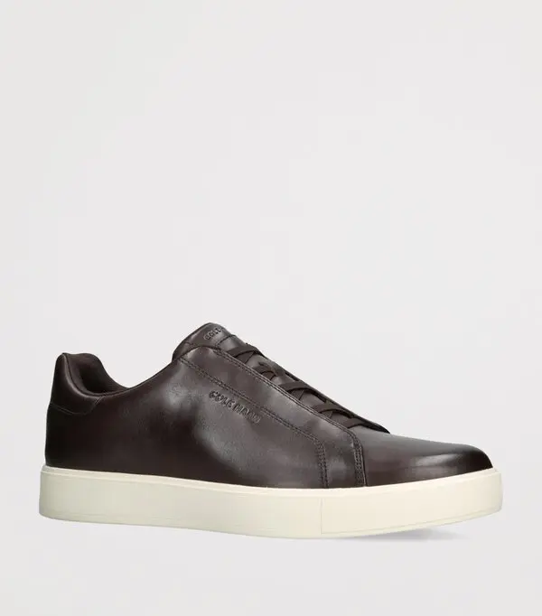 Cole Haan Leather Grandprø Luxe Sneakers - Brown