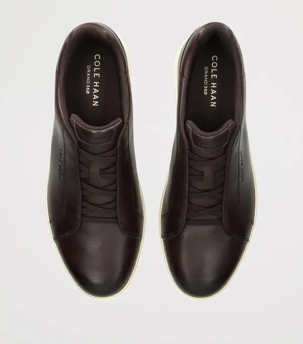 Cole Haan Leather Grandprø Luxe Sneakers - Brown