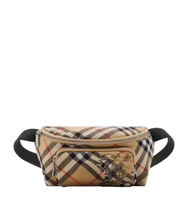 Burberry Check Belt Bag - Beige