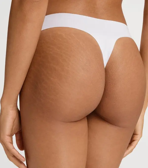 Hanro Invisible Cotton Thong - White