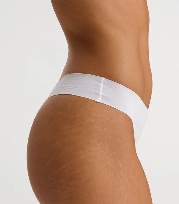 Hanro Invisible Cotton Thong - White