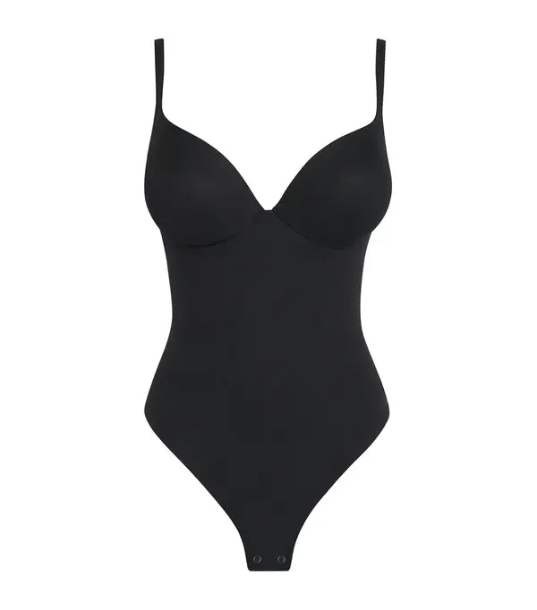 SKIMS Ultimate Body Thong Bodysuit - Black