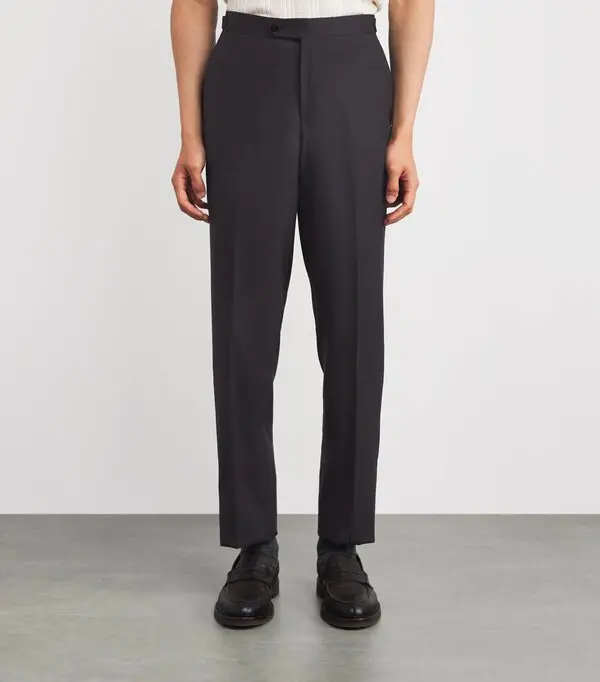 Isaia Wool Sanita Trousers - Grey