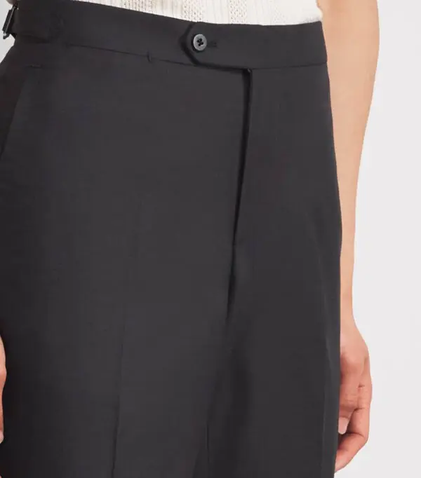 Isaia Wool Sanita Trousers - Grey