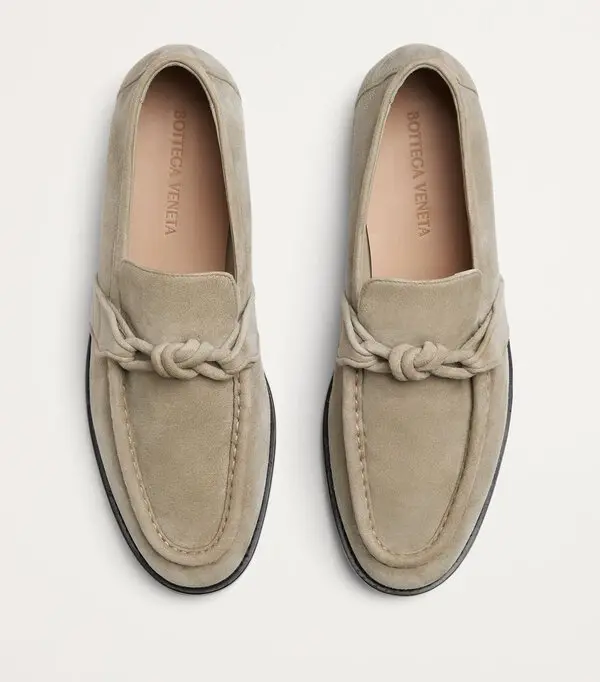 Bottega Veneta Suede Astaire Loafers