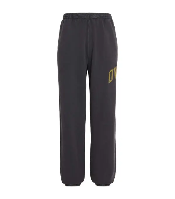REPRESENT Cotton Owners Club Wide-leg Sweatpants - Black