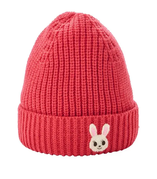 MIKI HOUSE Knitted Beanie Hat - Pink