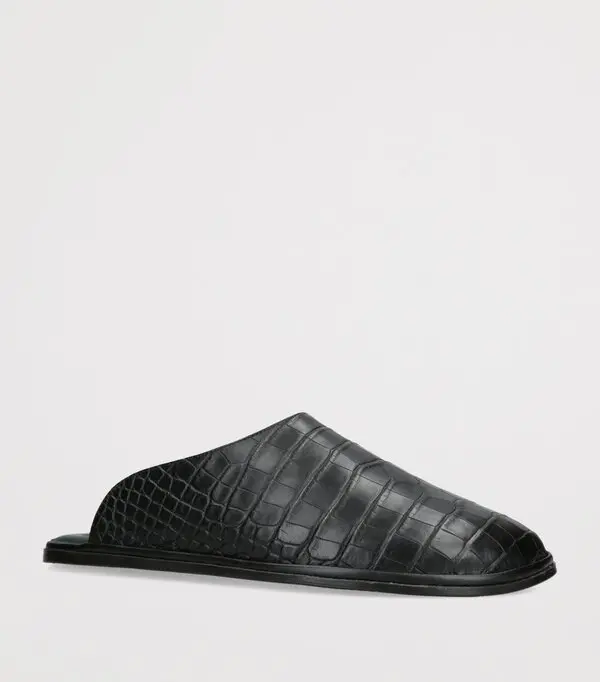 BROTINI Alligator Leather Mules